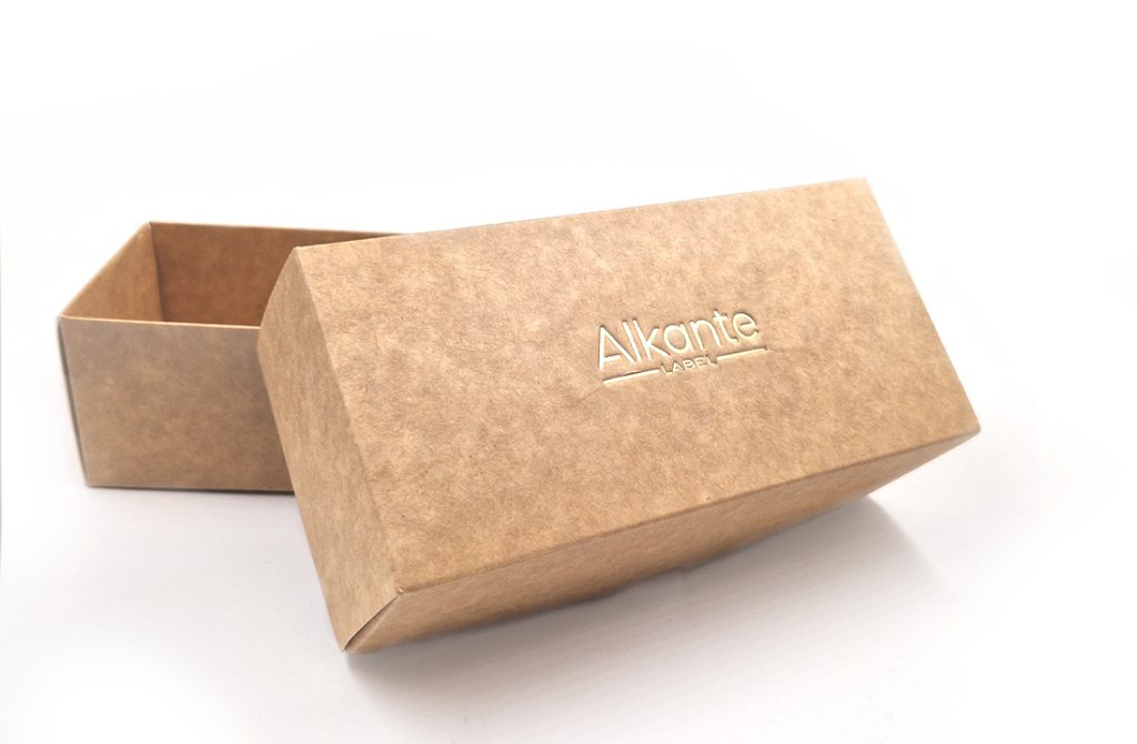 Dėžutė su įspaustu logotipu – 155x75x50mm – Alkante Shop