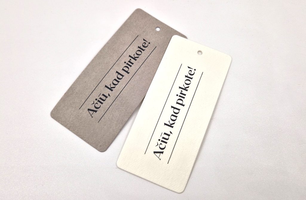 “Ačiū, kad pirkote” etiketė – 90x40mm – 10vnt – Alkante Shop