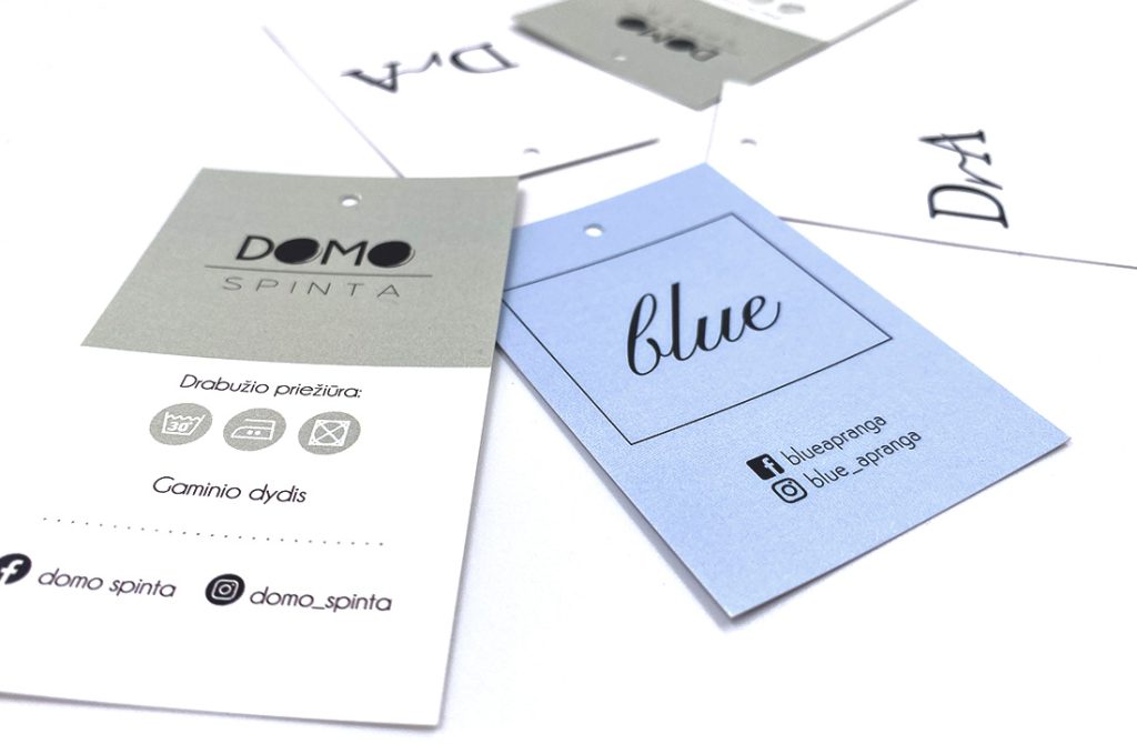 Popierinės etiketės – 50x90mm arba 70x70mm – nuo 100vnt – Alkante Shop